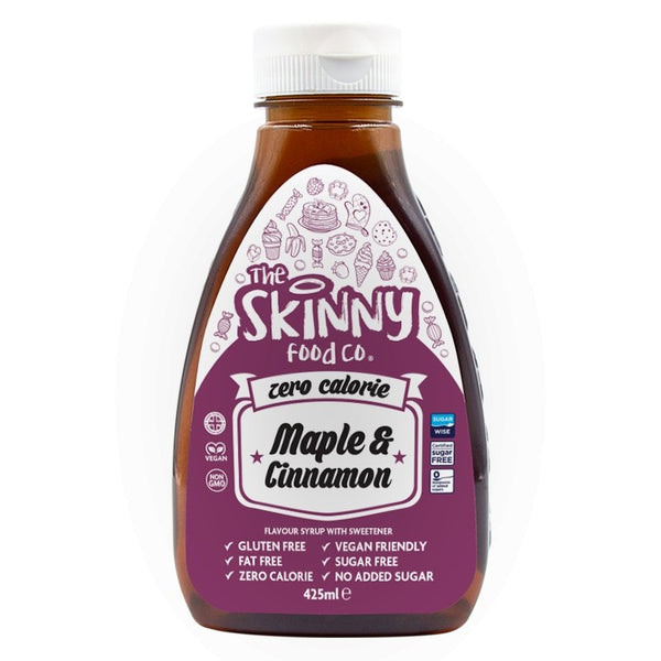 Maple & Cinnamon Zero Calorie Sugar Free Skinny Syrup - 425ml – Raziana ...